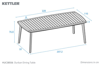 Durban Dining Table – Kettler GB